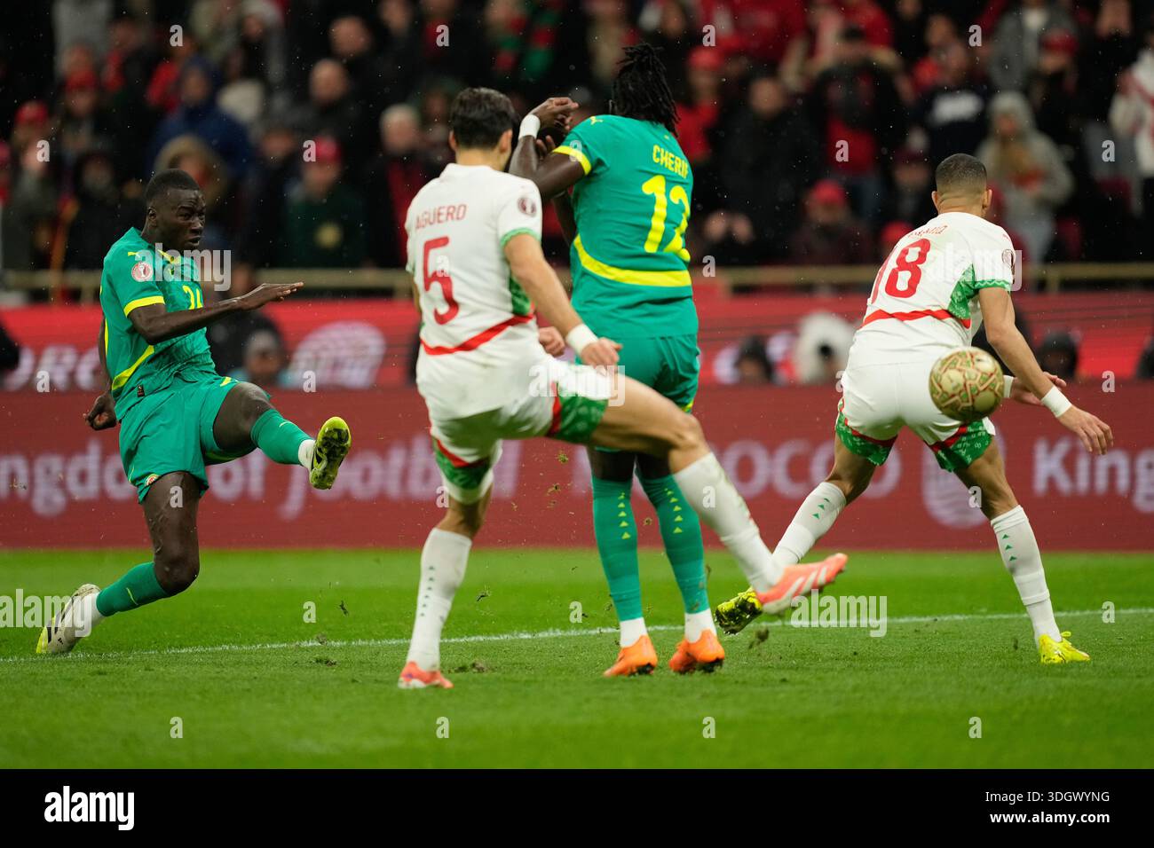 Senegal's Pape Gueye scores during the Africa Cup of Nations final ...