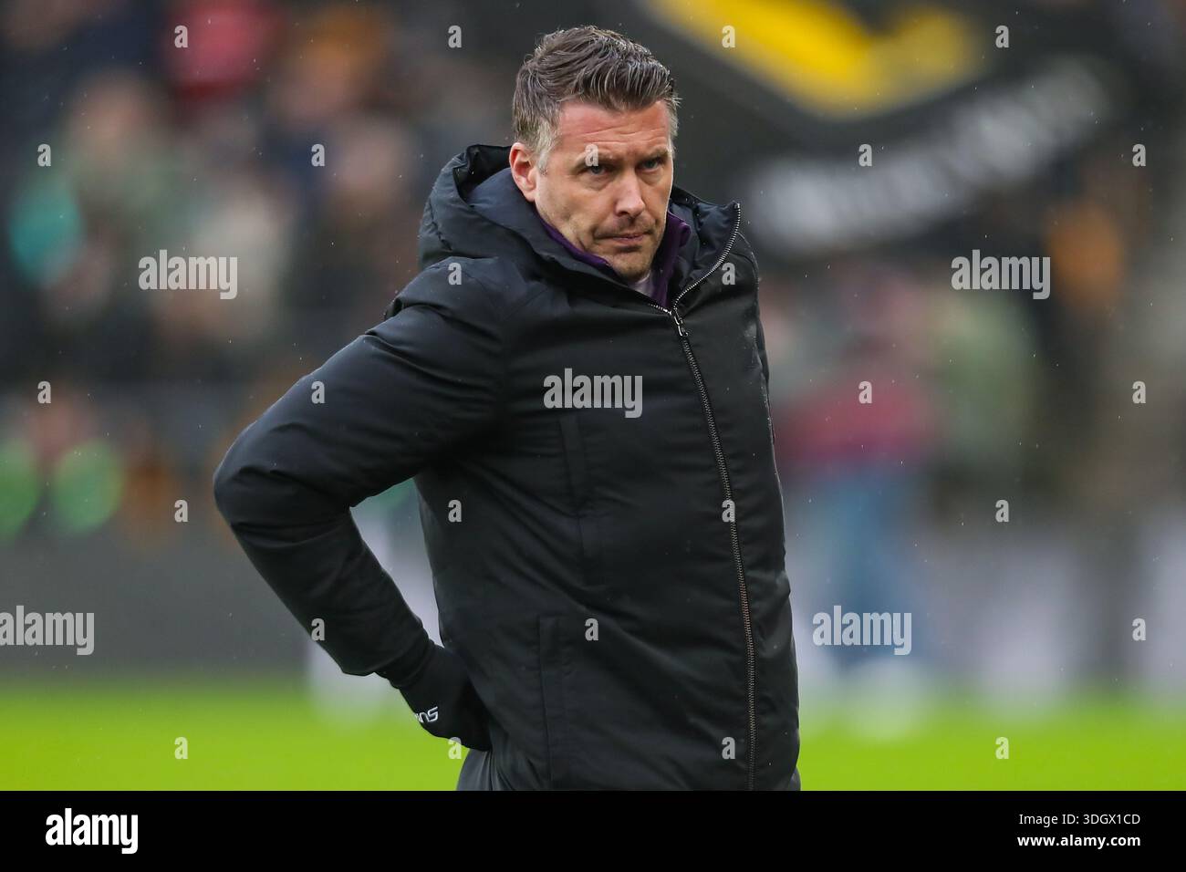 Rob Edwards Manager Of Wolves during the Leeds United v Fulham Premier ...