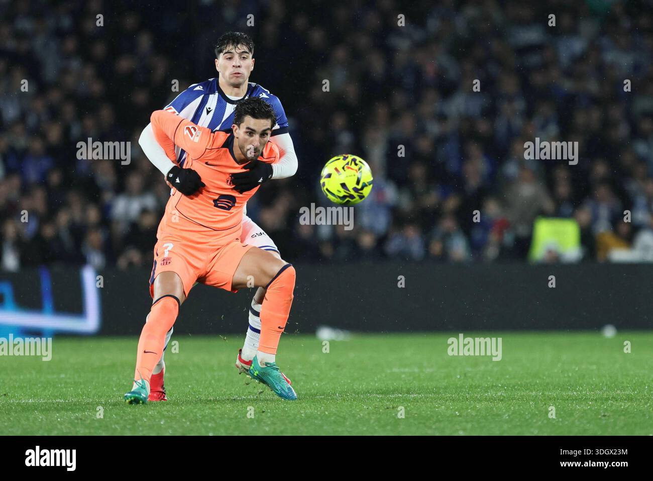 Spanish La Liga EA Sports soccer match Real Sociedad vs FC Barcelona at ...