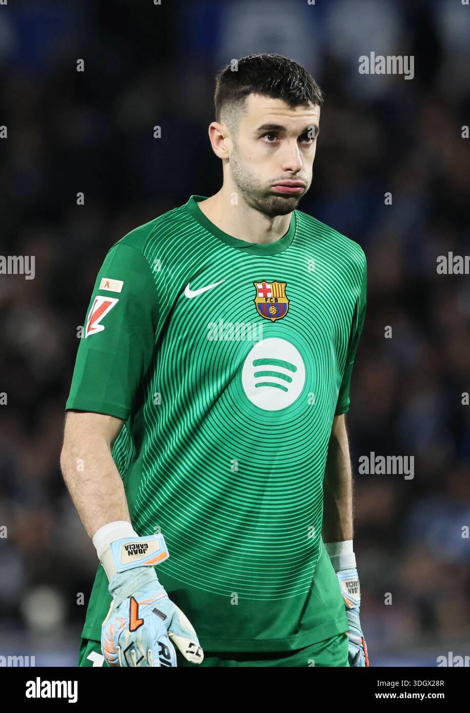 Spanish La Liga EA Sports soccer match Real Sociedad vs FC Barcelona at ...