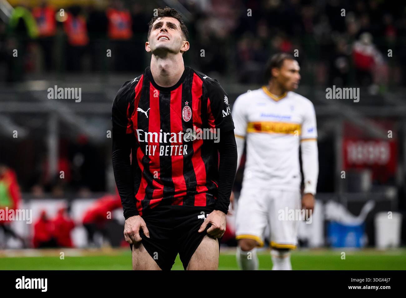 Christian Pulisic of AC Milan looks dejected during the Serie A ...