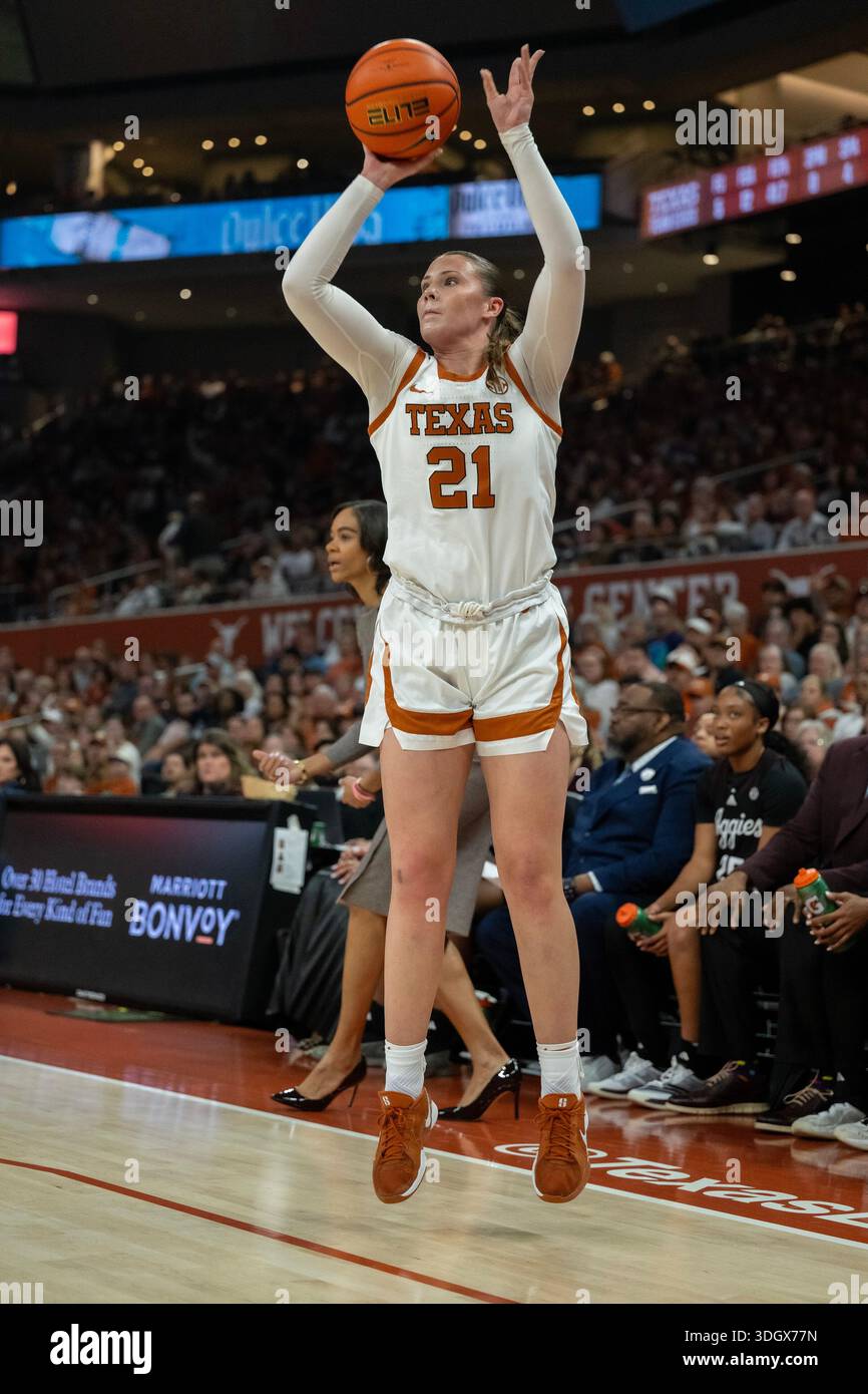 Jan 18, 2026. Ashton Judd (21) of the Texas Longhorns in action vs the ...