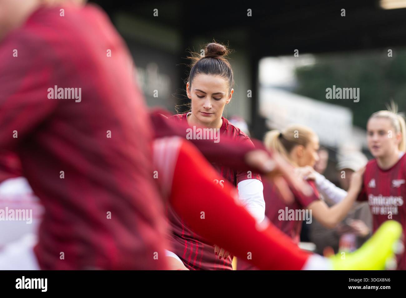 Borehamwood, UK, 18th Jan 2026. Emily Fox of Arsenal Women before the ...