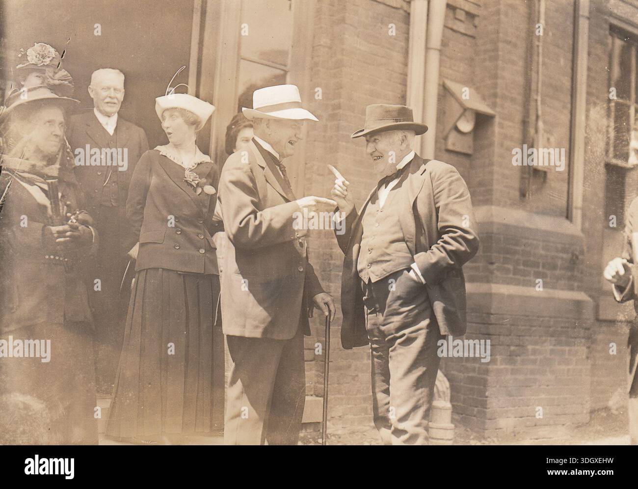 Senator Benjamin Tillman and Thomas Edison laughing, Sallie Starke ...