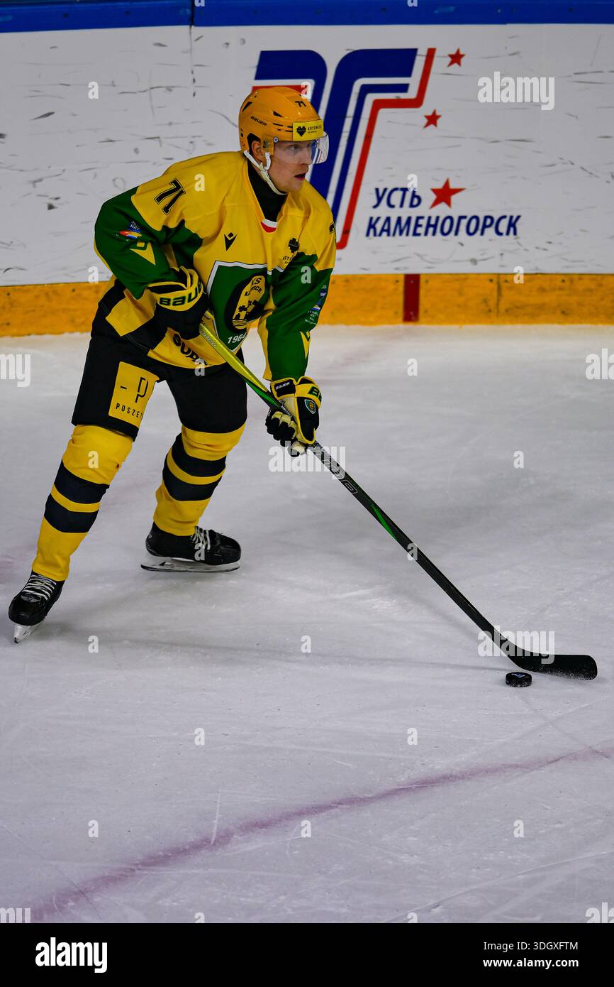 Aleksi Varttinen of GKS Katowicebduring the GKS Katowice v Herning Blue ...