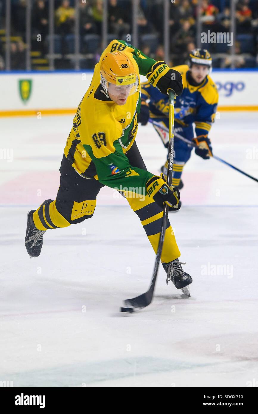 Mateusz Michalski of GKS Katowice during the GKS Katowice v Herning ...