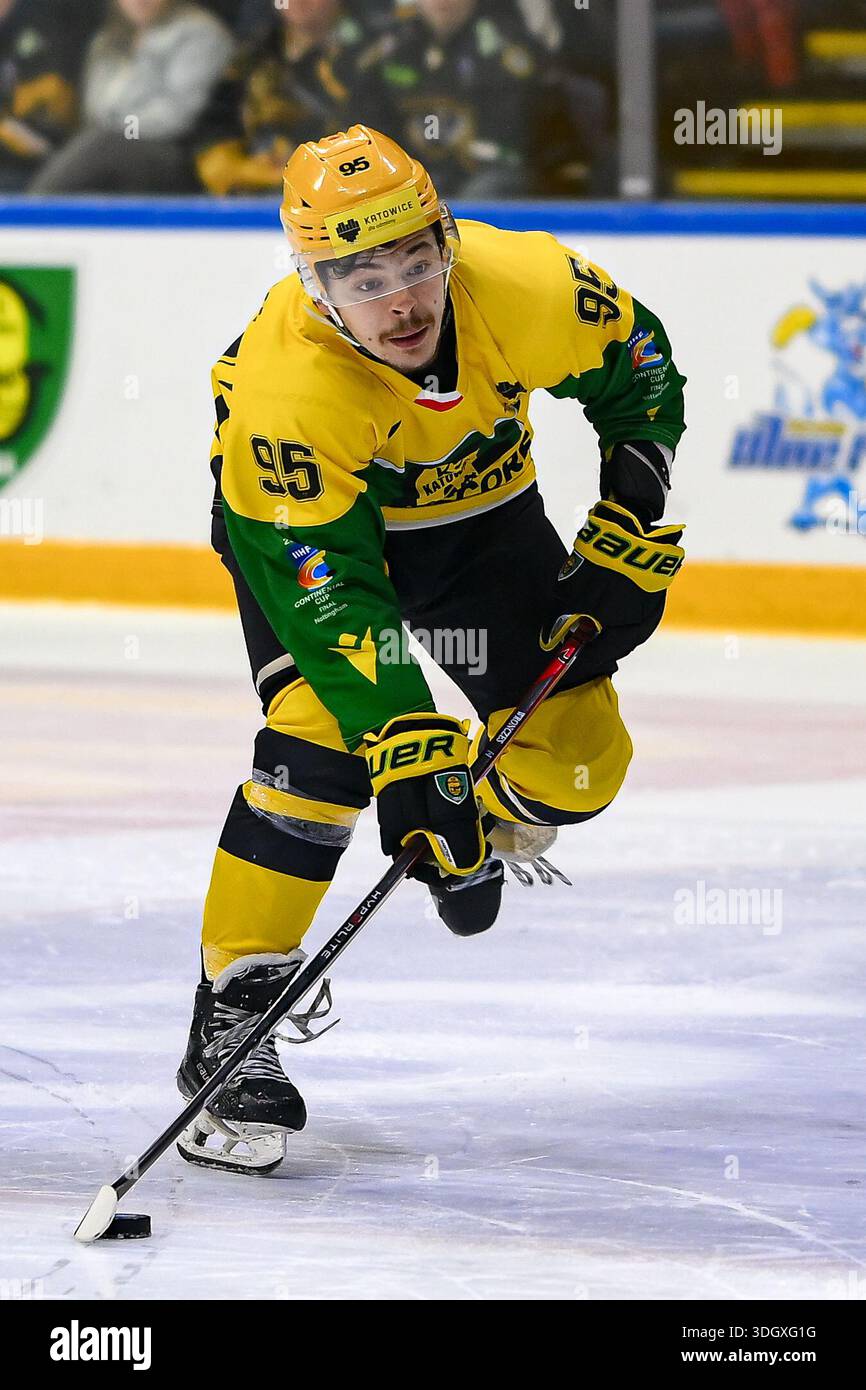 Patryk Wronka of GKS Katowice during the GKS Katowice v Herning Blue ...