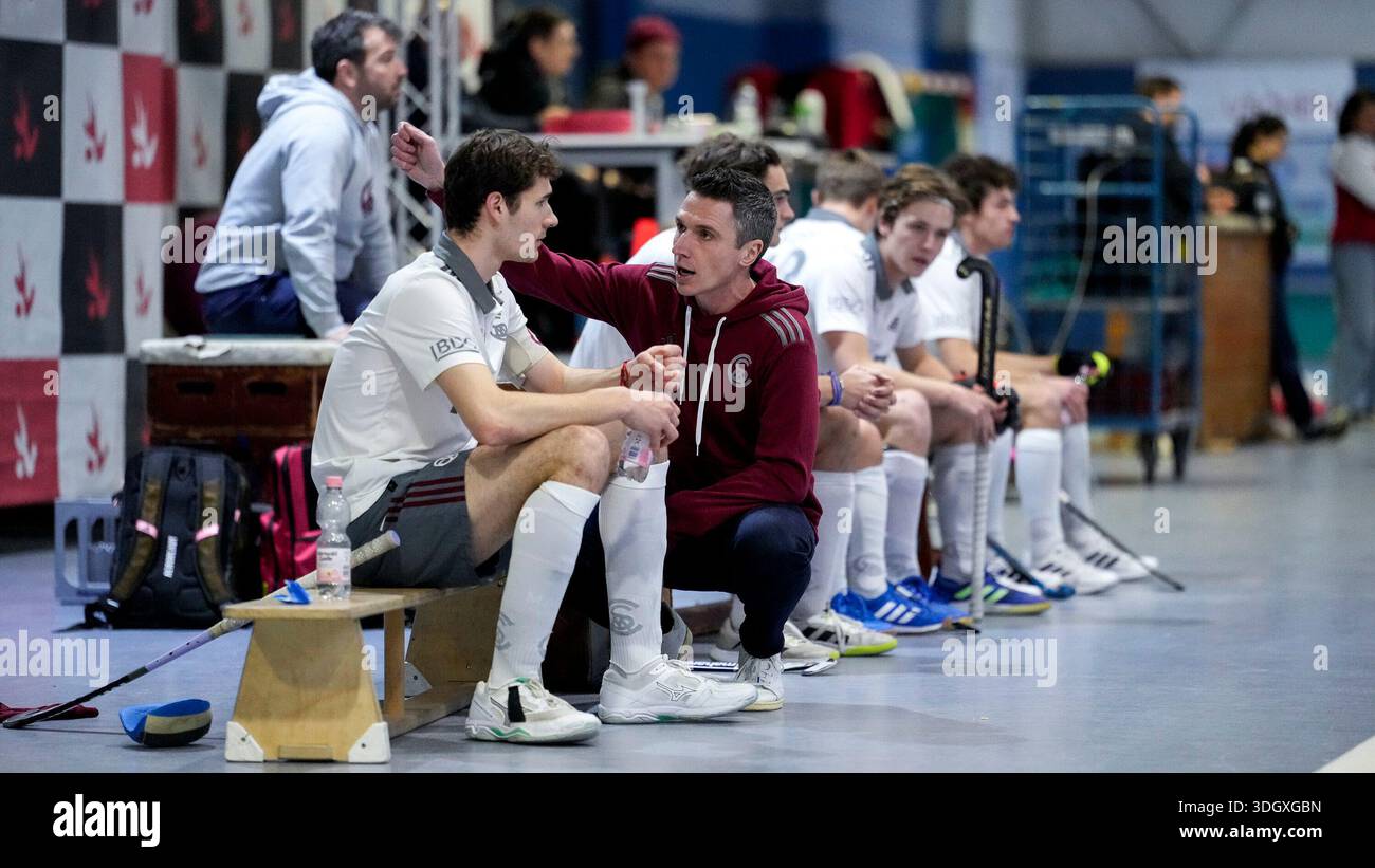 v.li.: Leo Schur (MSC, 8) und Patrick Fritsche (Trainer [coach], MSC ...