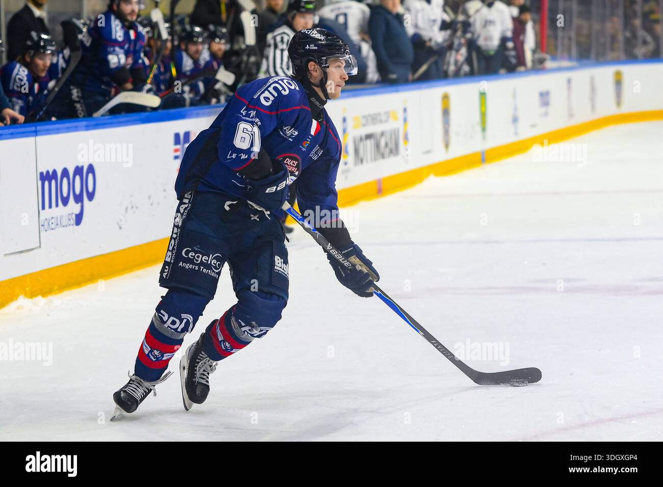 Fiorenzo Villard of Angers during the Angers v HK Mogo 2026 IIHF ...