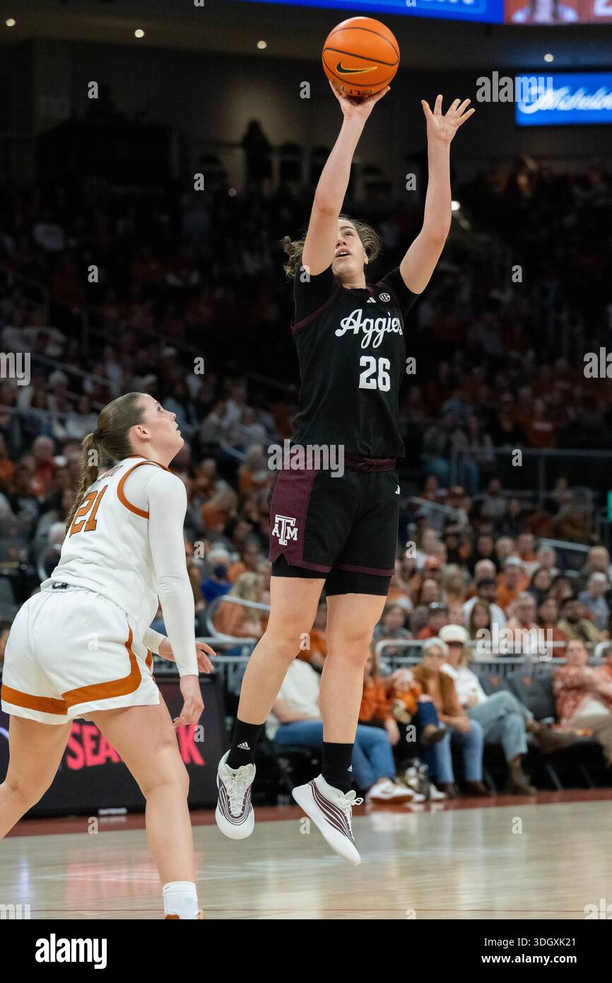 Jan 18, 2026. Anita Franchini (26) of the Texas A&M Aggies in action vs ...