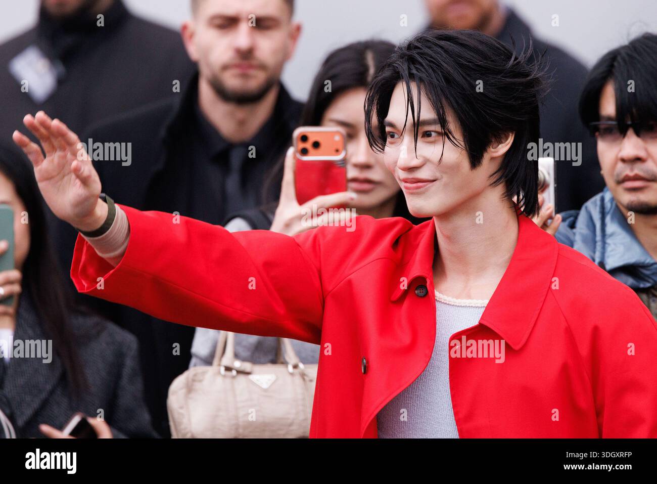 Win Metawin attends the Prada fashion show during the Milan Fashion ...