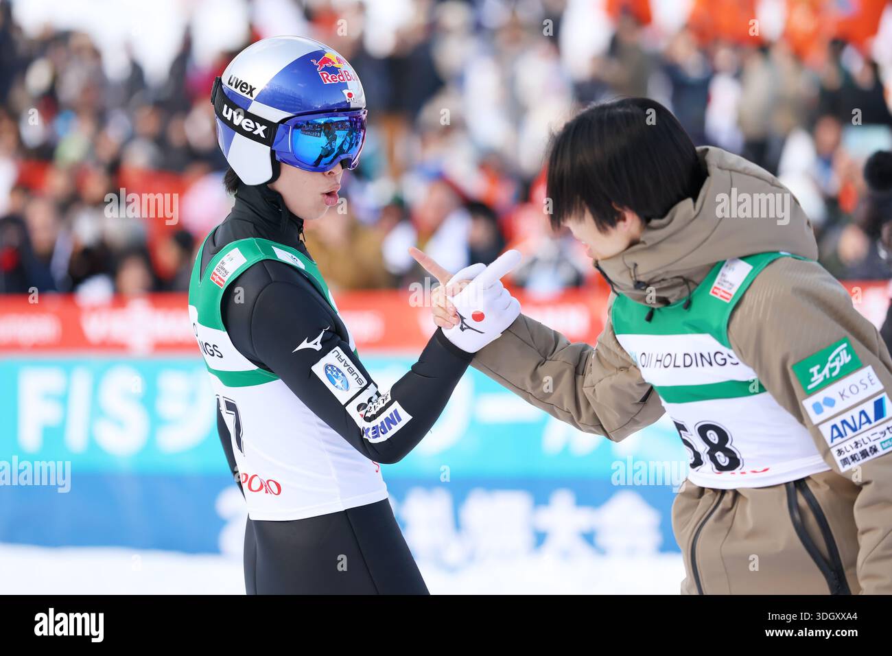 (L to R) Ryoyu Kobayashi, Naoki Nakamura (JPN), JANUARY 18, 2026 - Ski ...