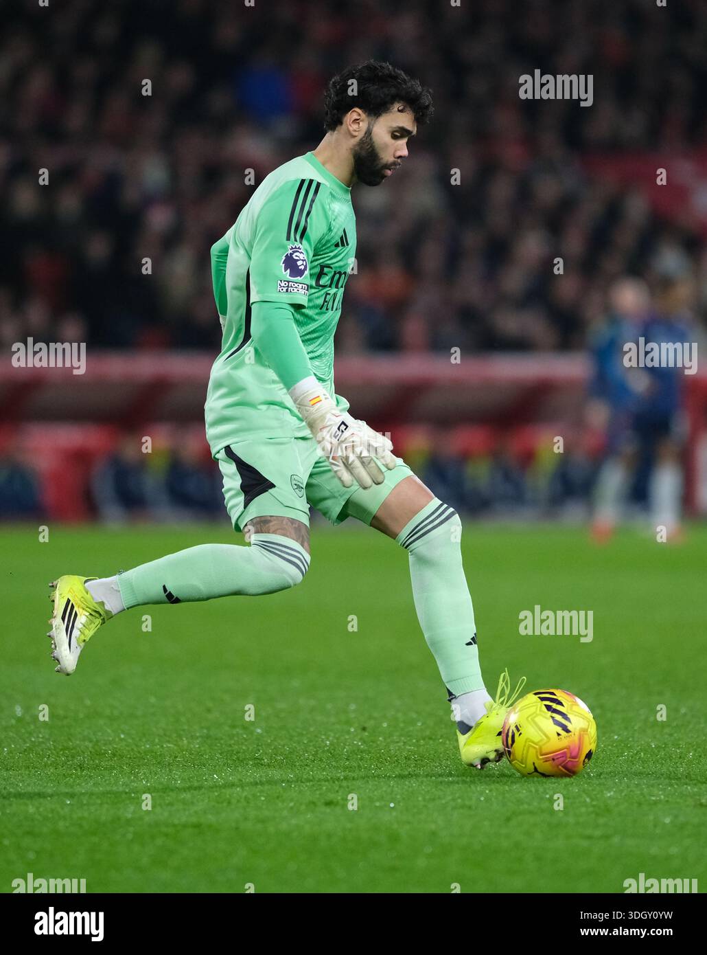 David Raya of Arsenal seen in action during the Premier league football ...