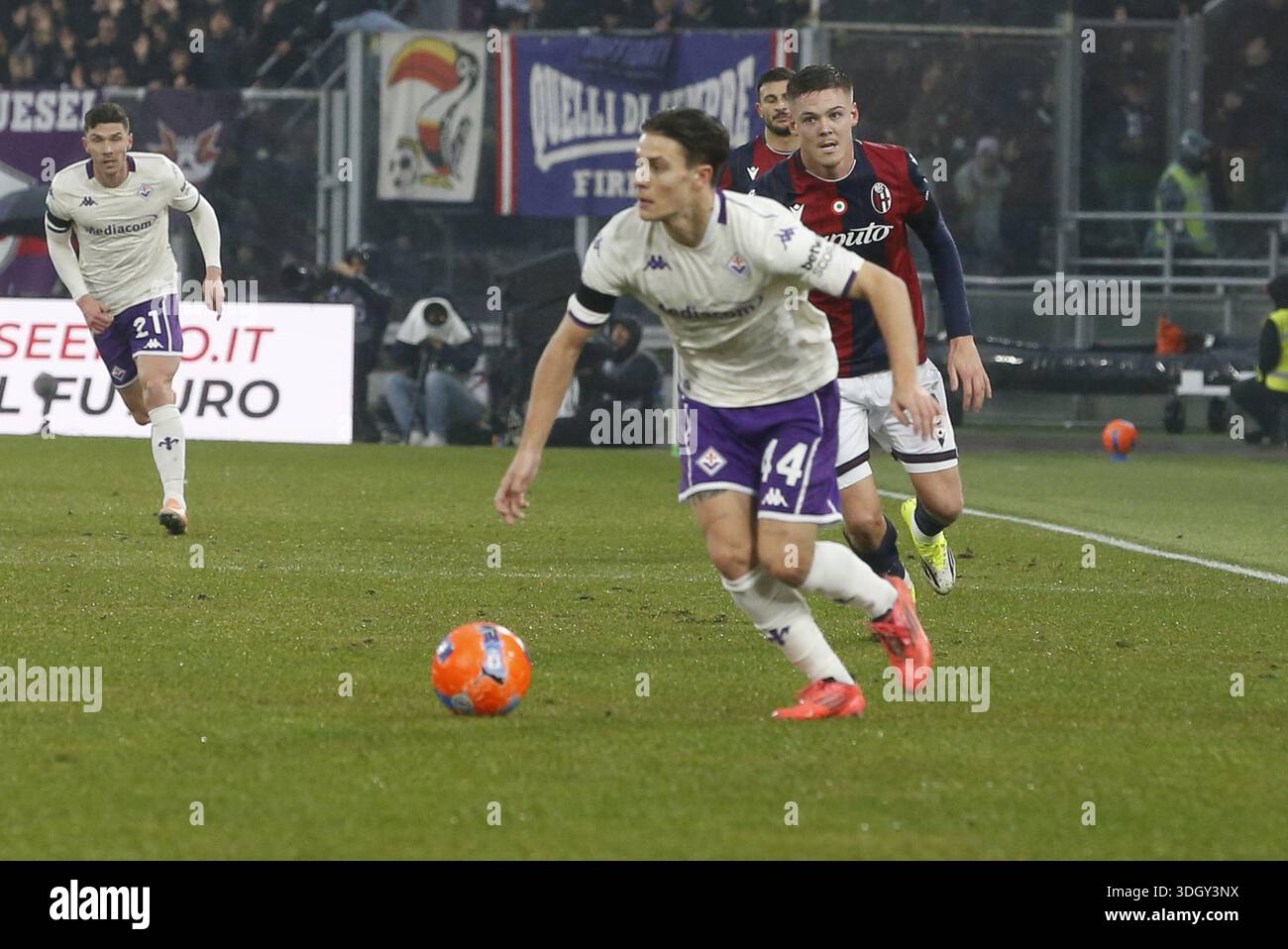 during Bologna BFC vs ACF Fiorentina, 21° Serie A Enilive 2025-26 game ...