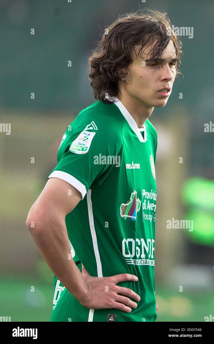 martin palumbo during US Avellino vs Carrarese Calcio, Italian soccer Serie B match in Avellino ...