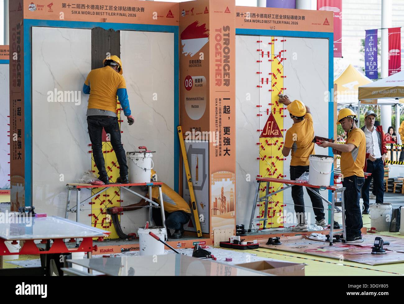 **CHINESE MAINLAND, HONG KONG, MACAU AND TAIWAN OUT** Contestants work ...