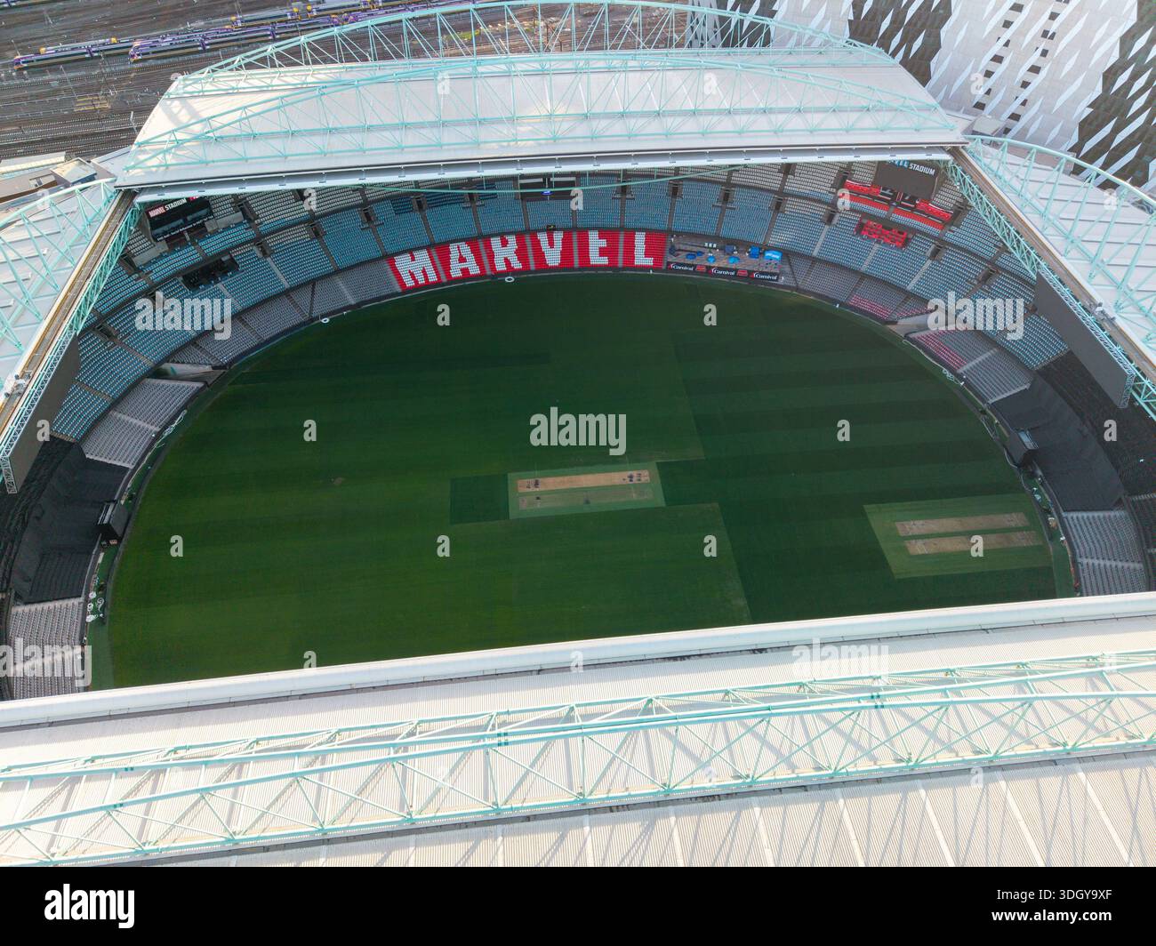 Melbourne, VIC, Australia. January 03, 2026. - An aerial photograph ...