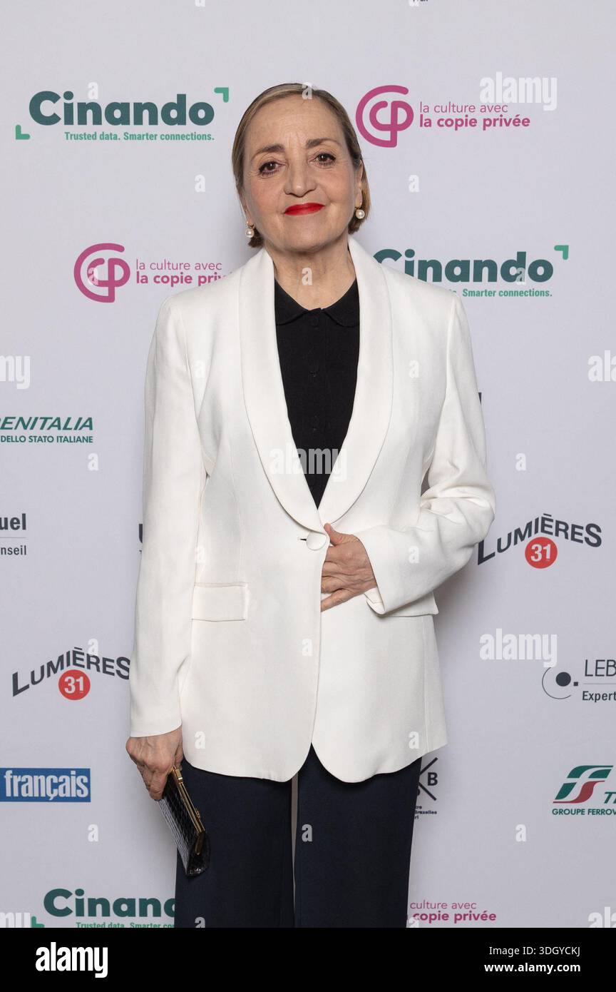 Paris, France. 18th Jan, 2026. Dominique Blanc attends the 'Ceremonie ...