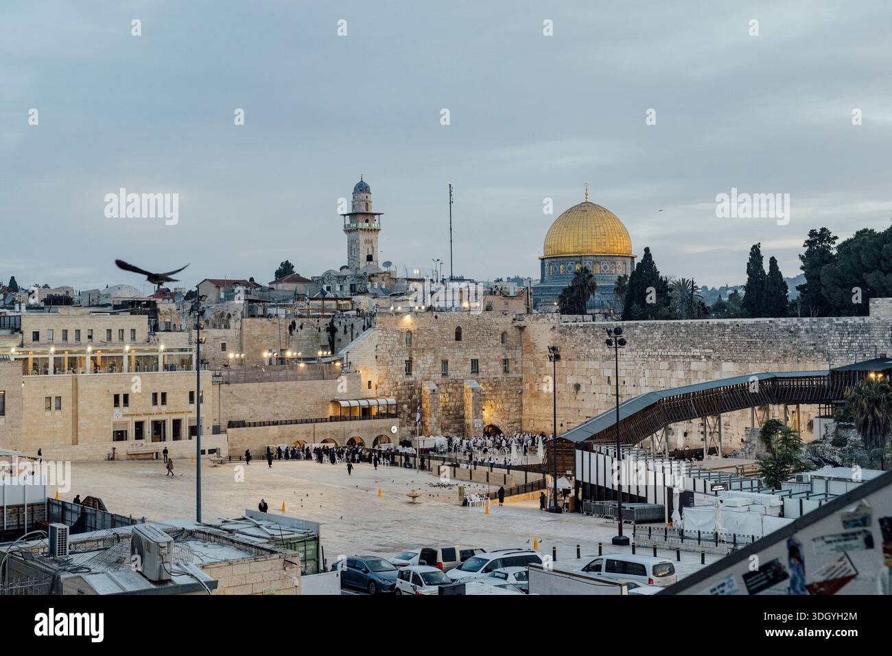 The iconic golden Dome of the Rock on the Temple Mount in Jerusalem's ...