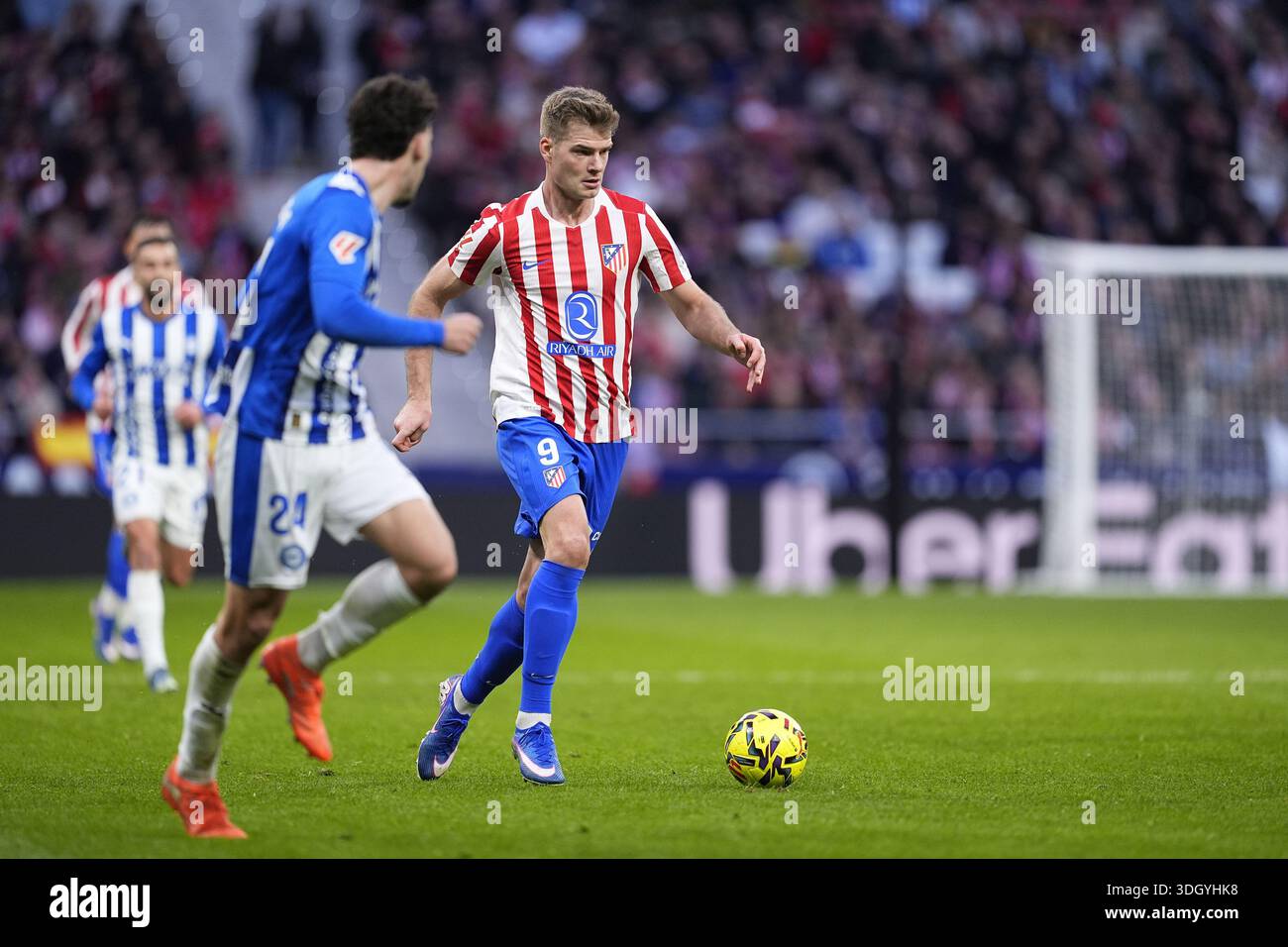 Alexander Sorloth of Atletico de Madrid during the Spanish championship ...