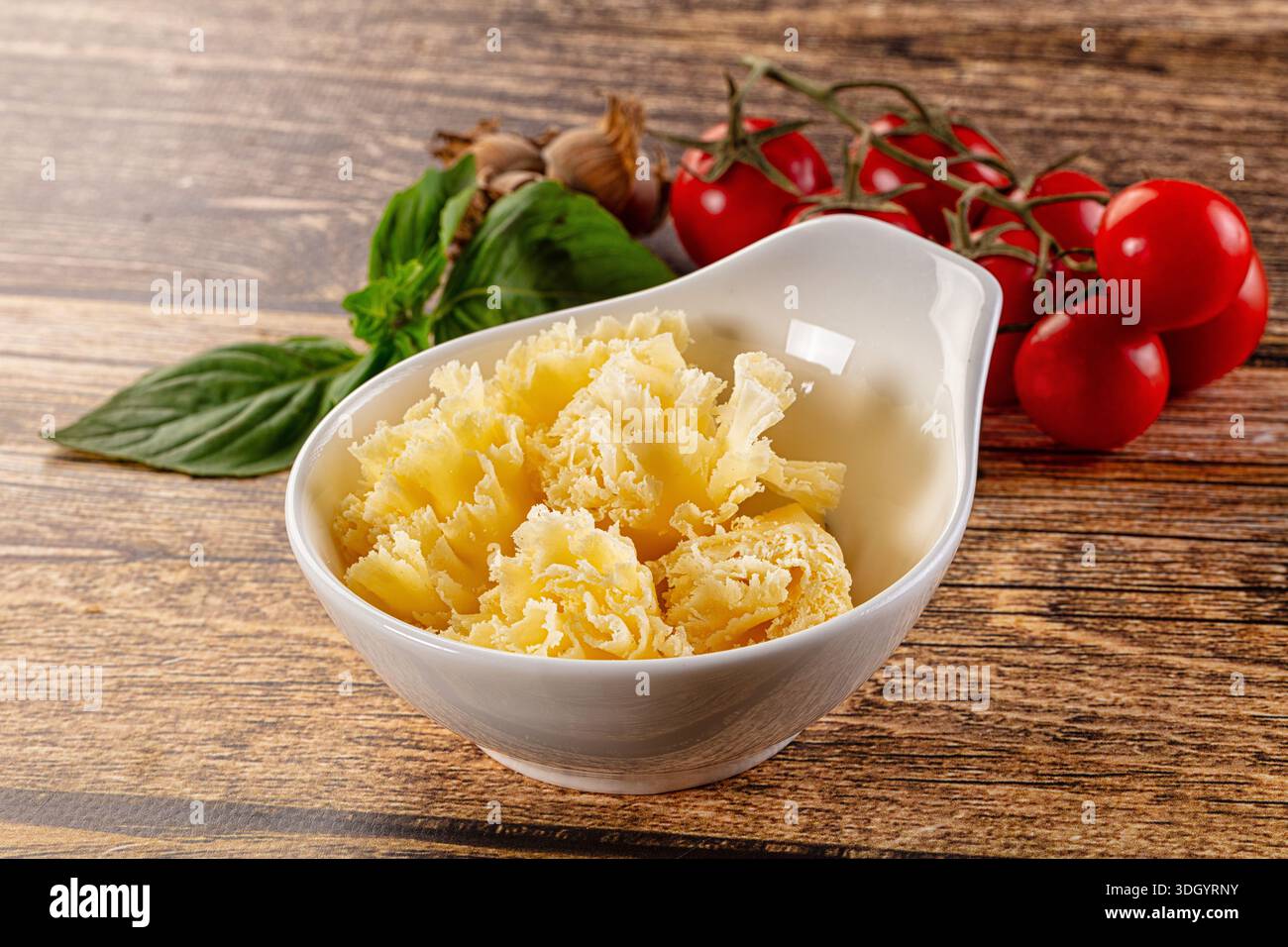 Gourmet Tete de Moine cheese rosette Stock Photo - Alamy