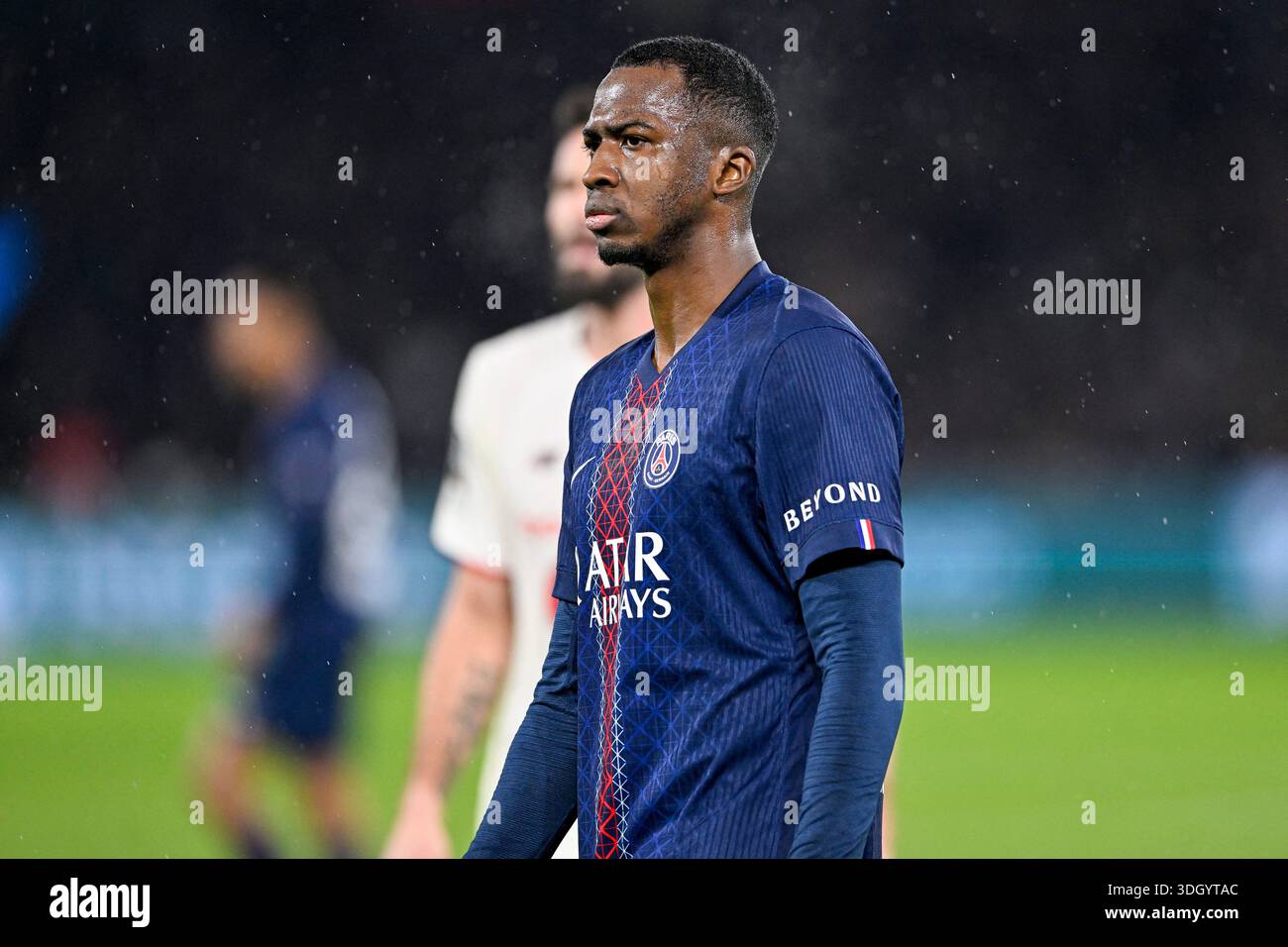 Willian Pacho during the Ligue 1 football (soccer) match Paris Saint ...