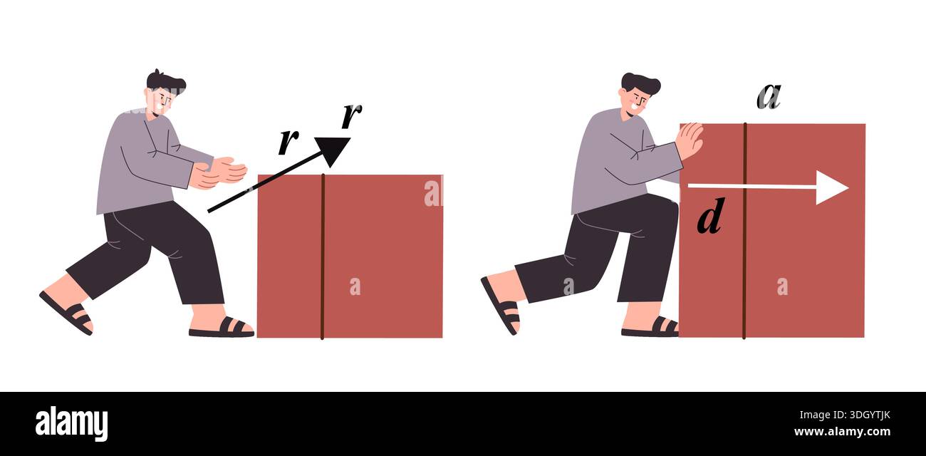 Mechanics pushing Stock Vector Images - Alamy