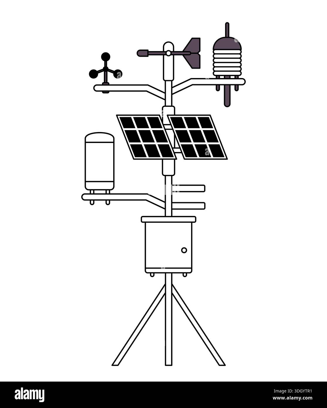 Meteorological pole Stock Vector Images - Alamy