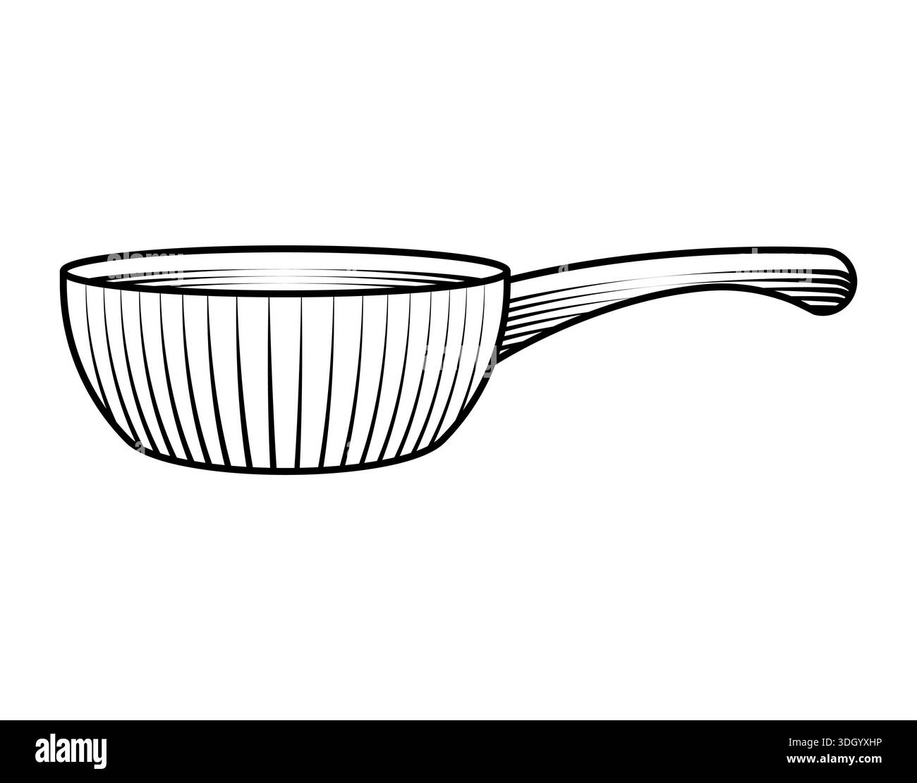 Skillet sketch Stock Vector Images - Alamy