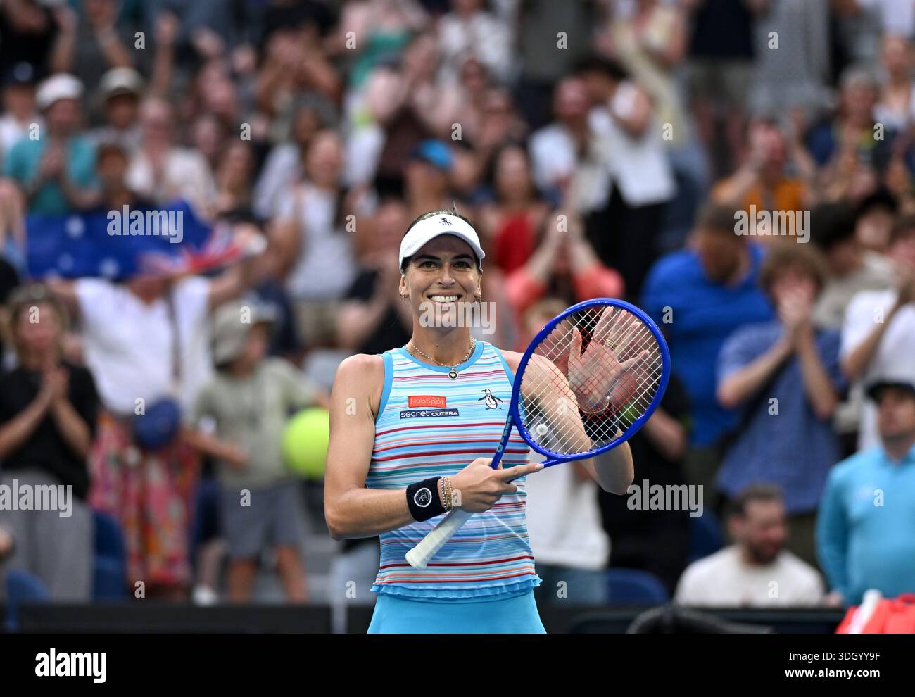 Melbourne, Australia. 19th Jan, 2026. Ajla Tomljanovic of Australia ...