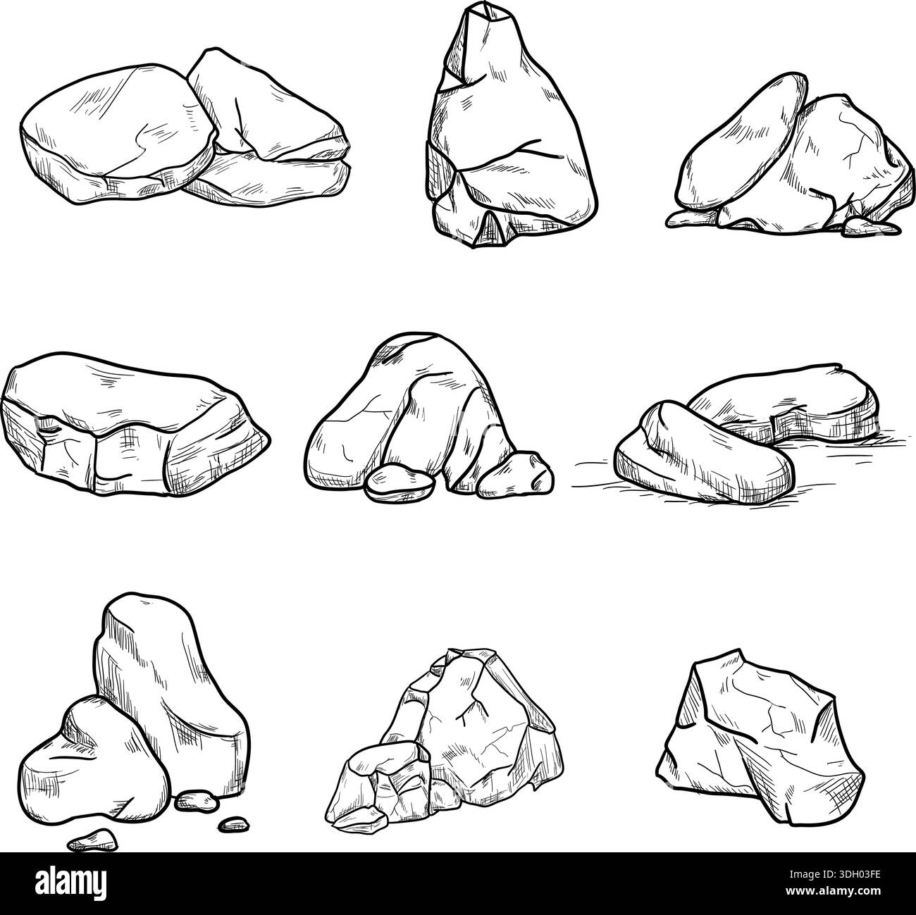 Rubble and sandstone Black and White Stock Photos & Images - Alamy