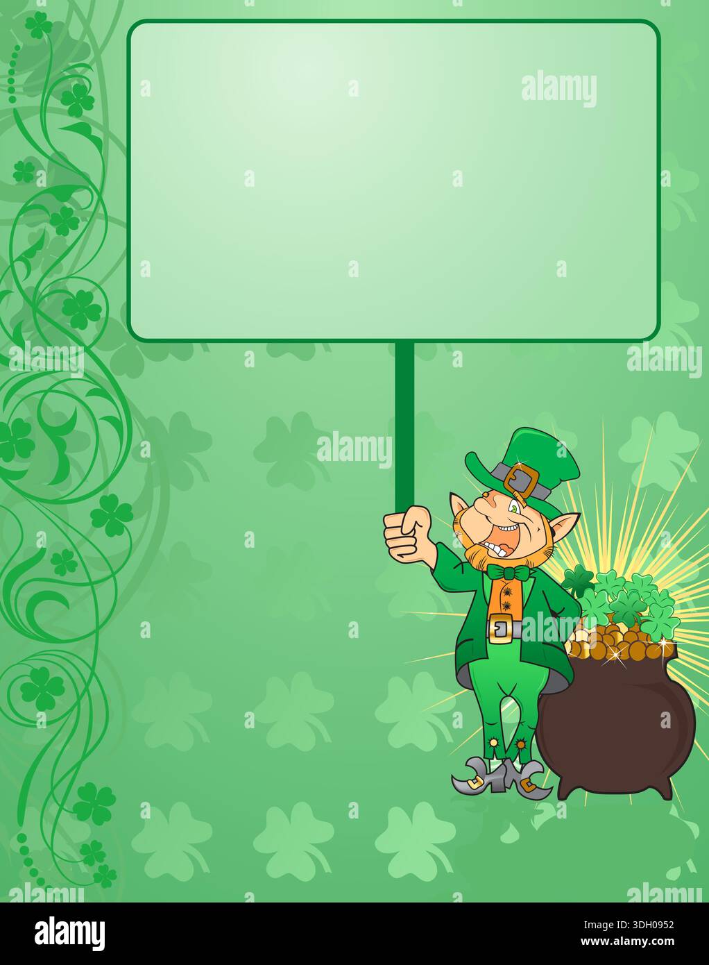 Flower with hat on Stock Vector Images - Alamy