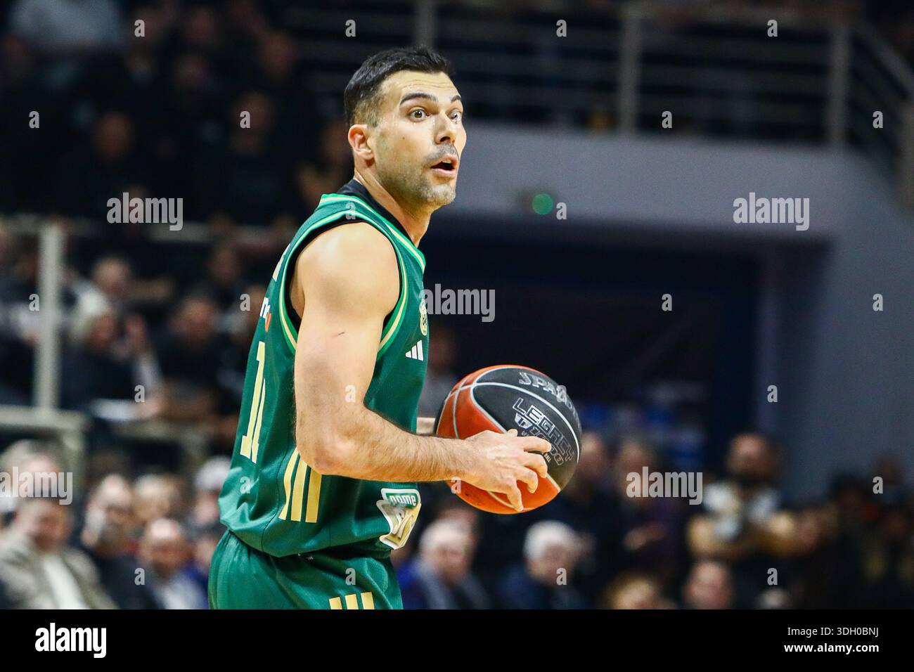 Thessaloniki, Greece. 18th Jan, 2026. Panathinaikos' player Kostas ...