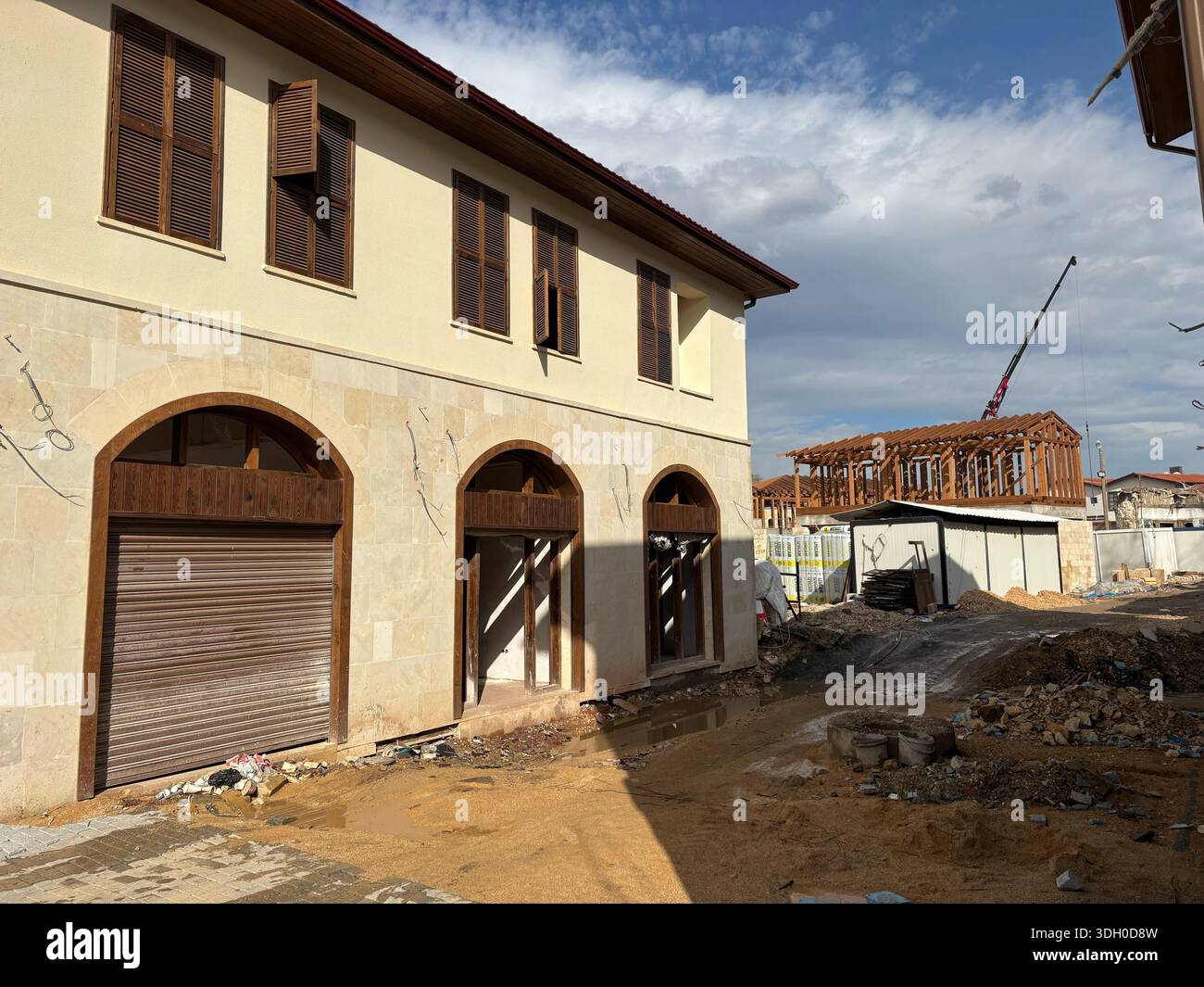 14 January 2026, Turkey, Antakya: View of new buildings in the center ...