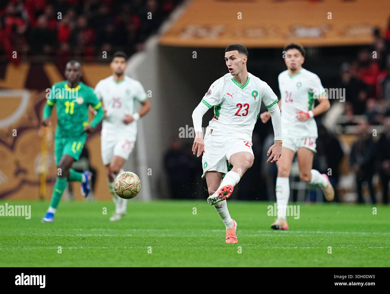 January 18 2026: Bilal El Khannouss of Morocco controls the ball during ...
