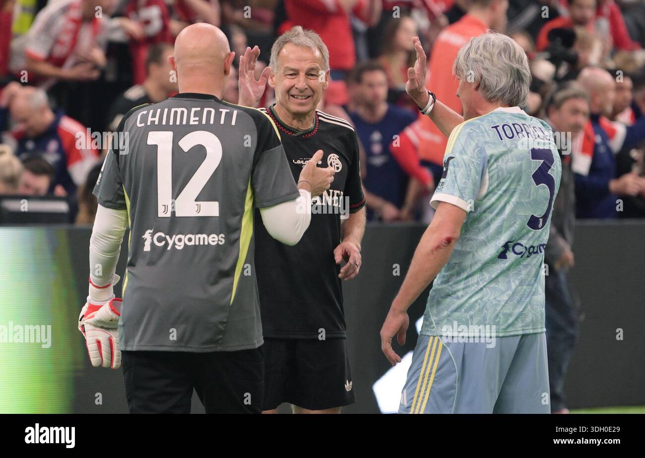 from left goalkeeper Antonio Chimenti (Juventus), Juergen Klinsmann ...