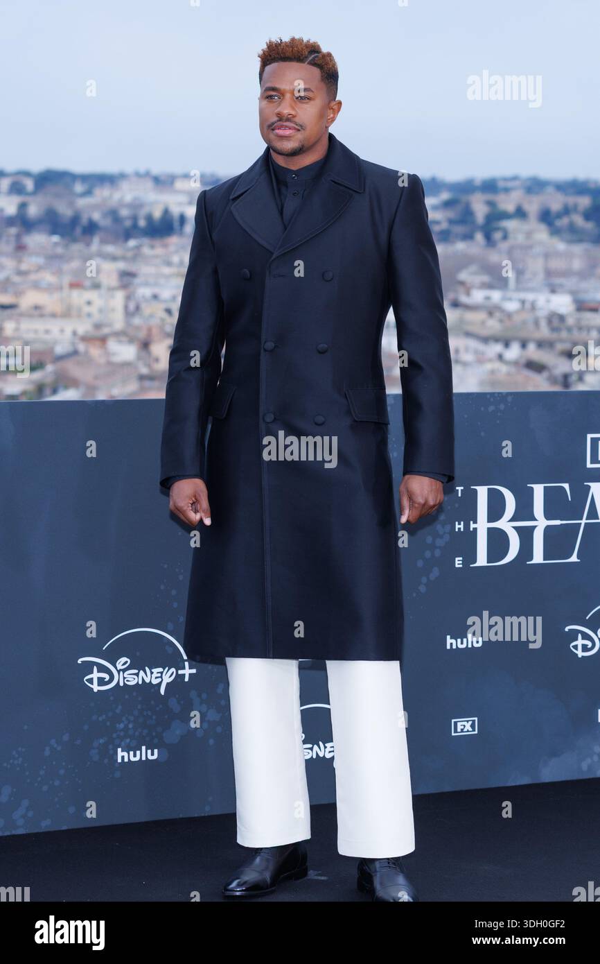 Rome, Italy. 19th Jan, 2026. Jeremy Pope attends the photocall of the ...