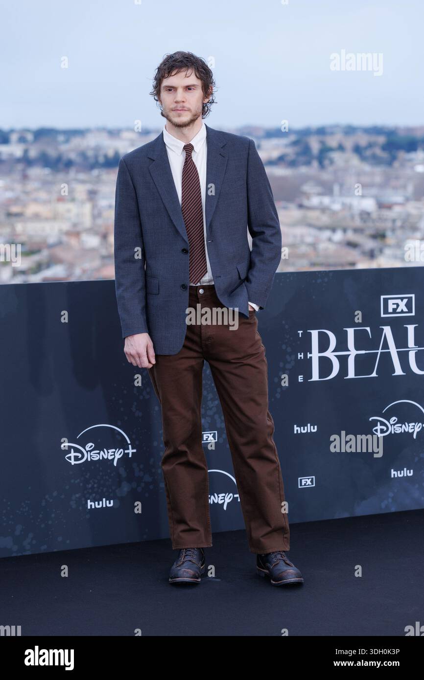 Rome, Italy. 19th Jan, 2026. Evan Peters attends the photocall of the ...