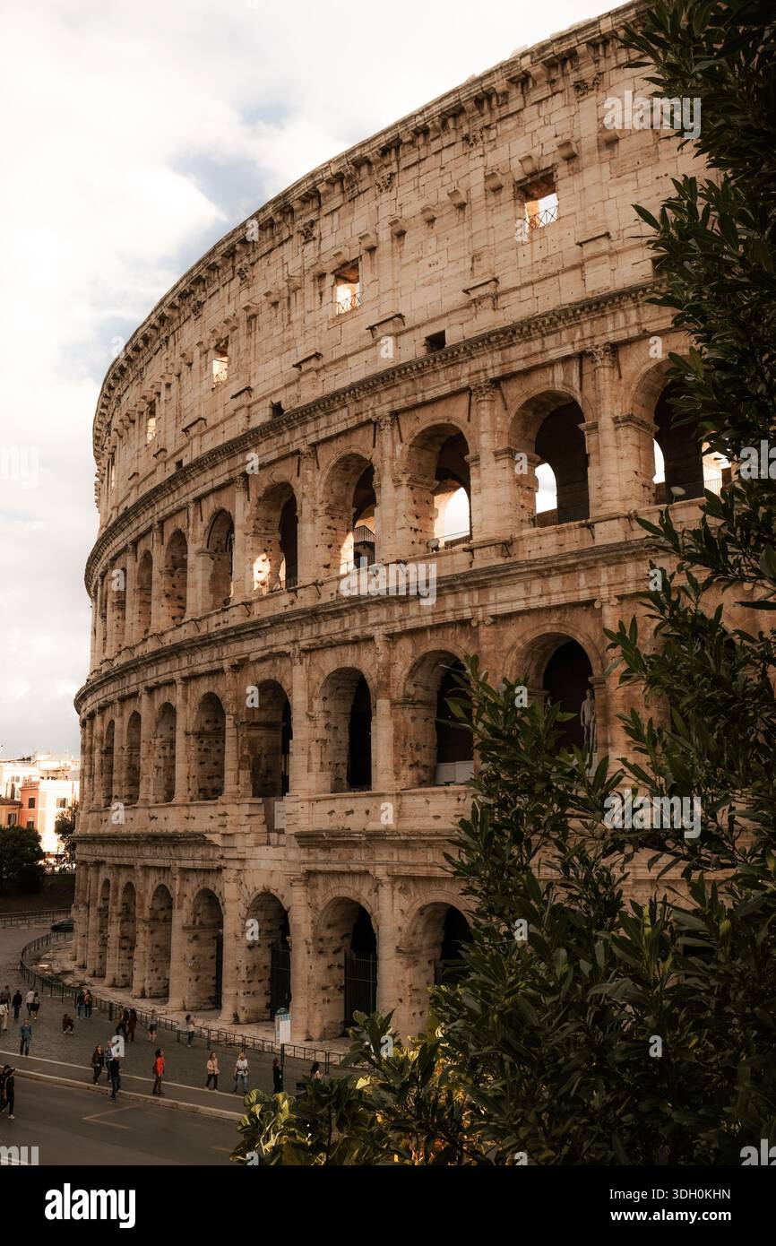 The majestic exterior of the Flavian Amphitheatre, known as the ...