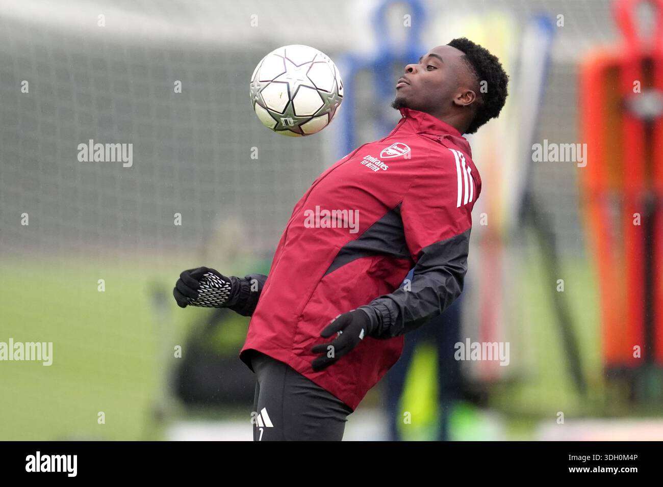 Arsenal's Bukayo Saka during a training session at the Sobha Realty ...