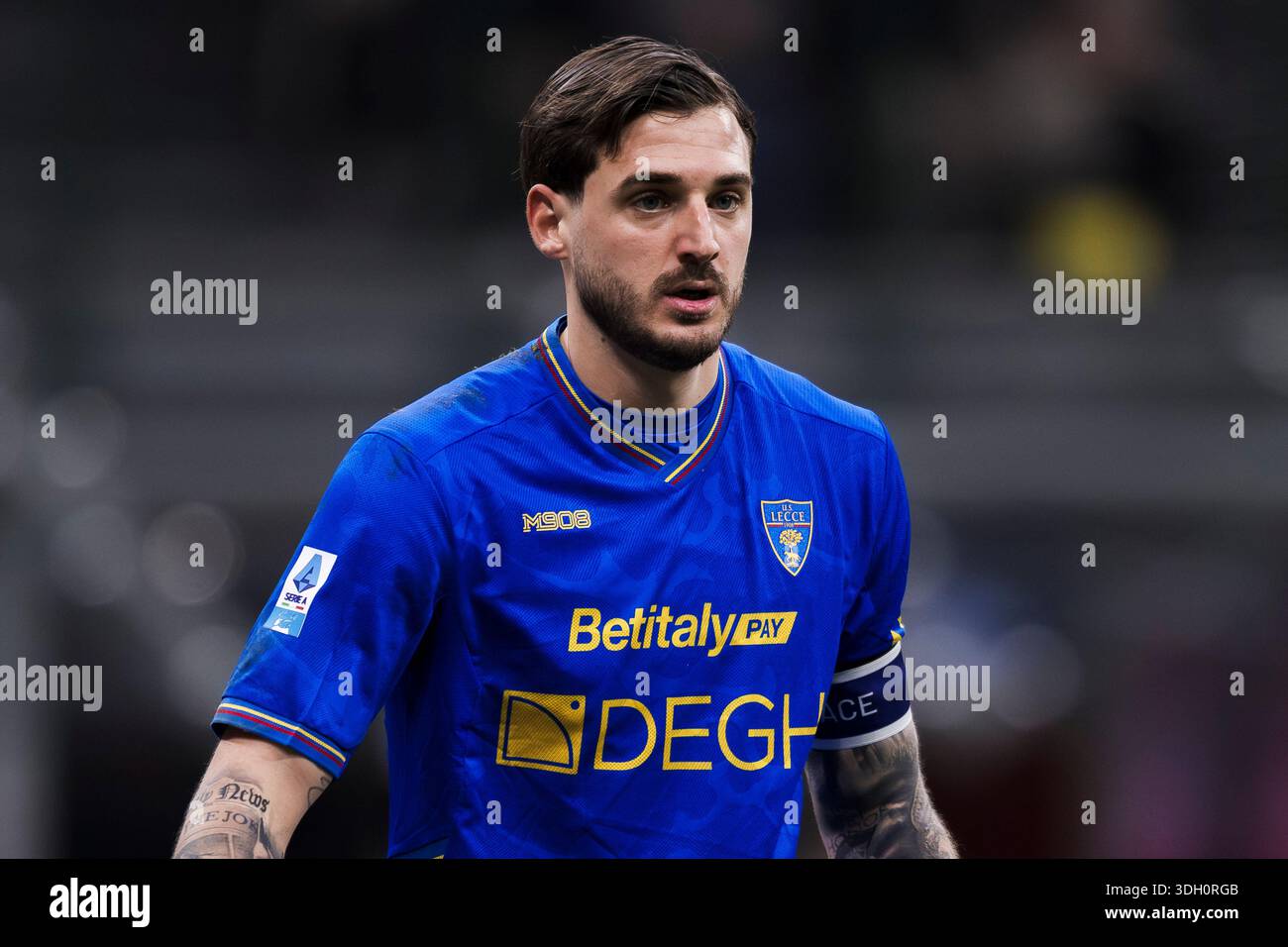 Wladimiro Falcone of US Lecce looks on during the Serie A football ...
