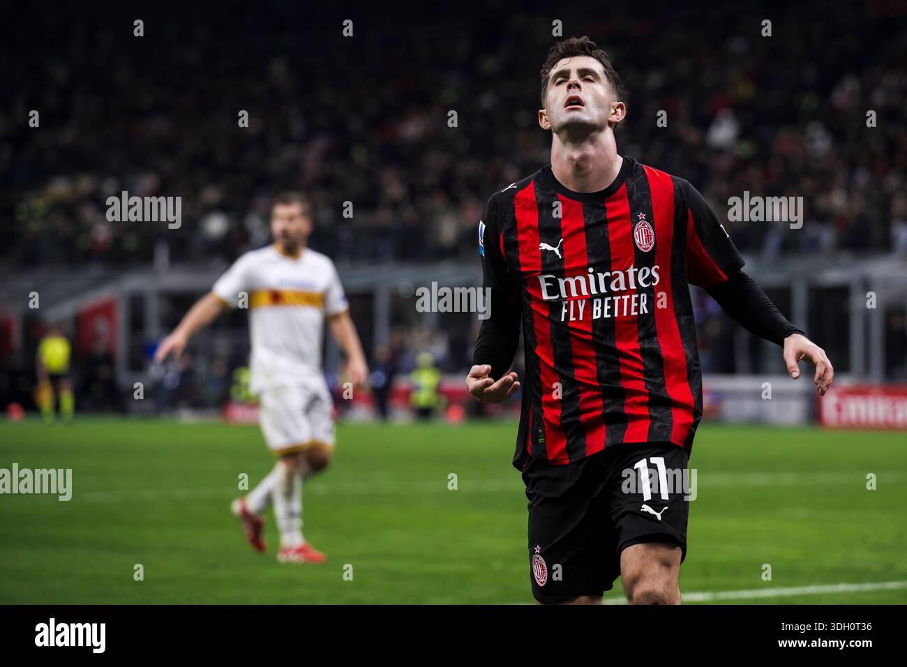 Christian Pulisic of AC Milan looks dejected during the Serie A ...