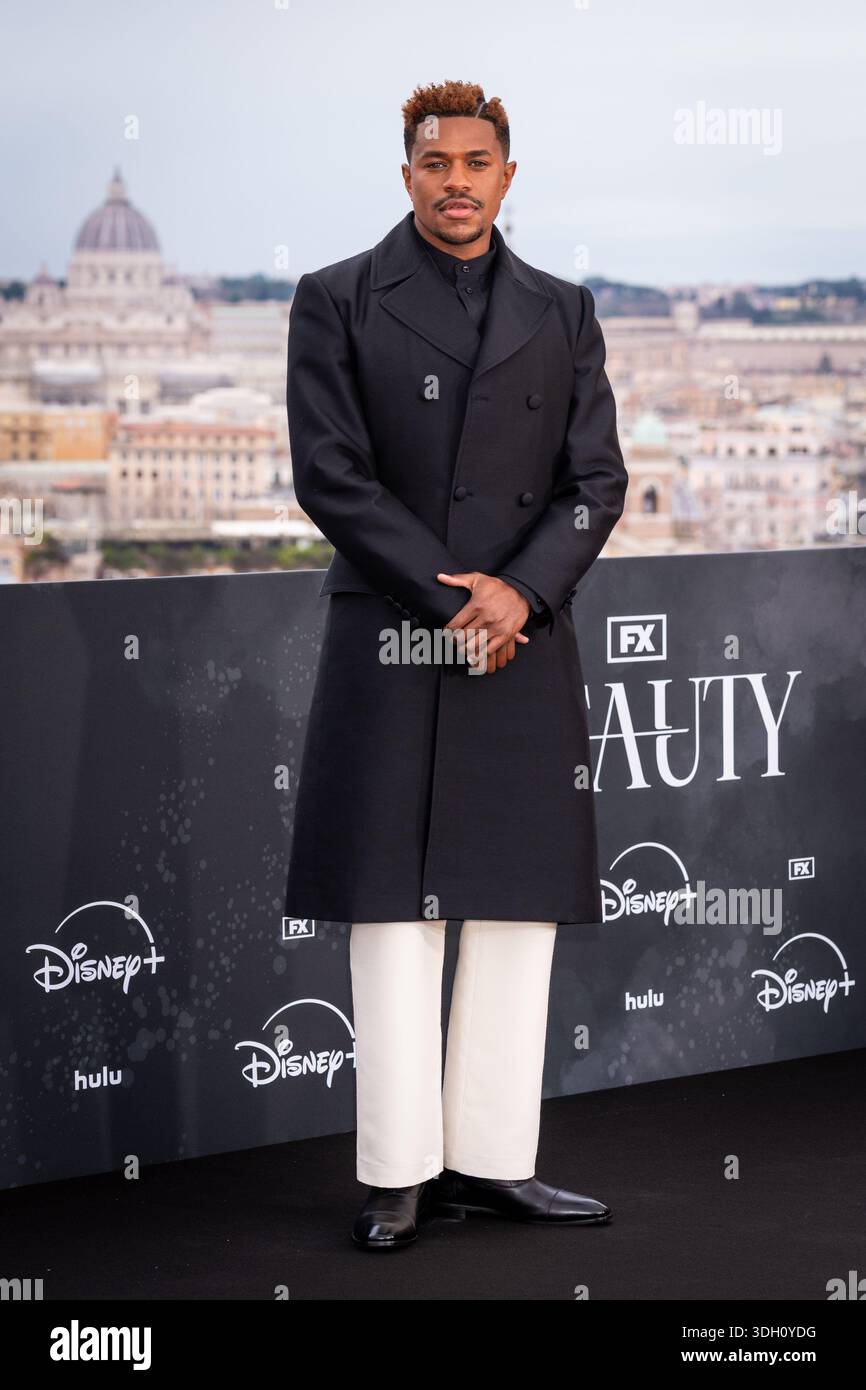 Rome, Italy. 19th Jan, 2026. Jeremy Pope attends the photocall of “The ...