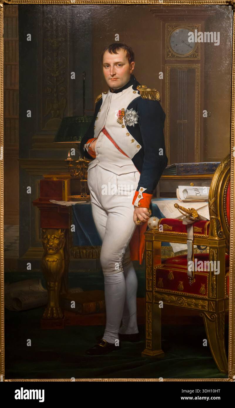 Paris, France - 01 16 2026: Le Louvre museum. The Emperor Napoleon in ...
