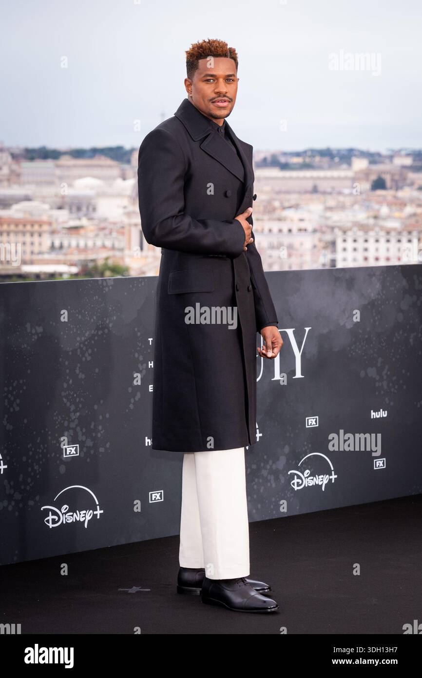 Rome, Italy. 19th Jan, 2026. Jeremy Pope attends the photocall of “The ...