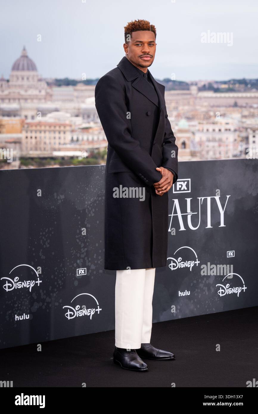 Rome, Italy. 19th Jan, 2026. Jeremy Pope attends the photocall of “The ...