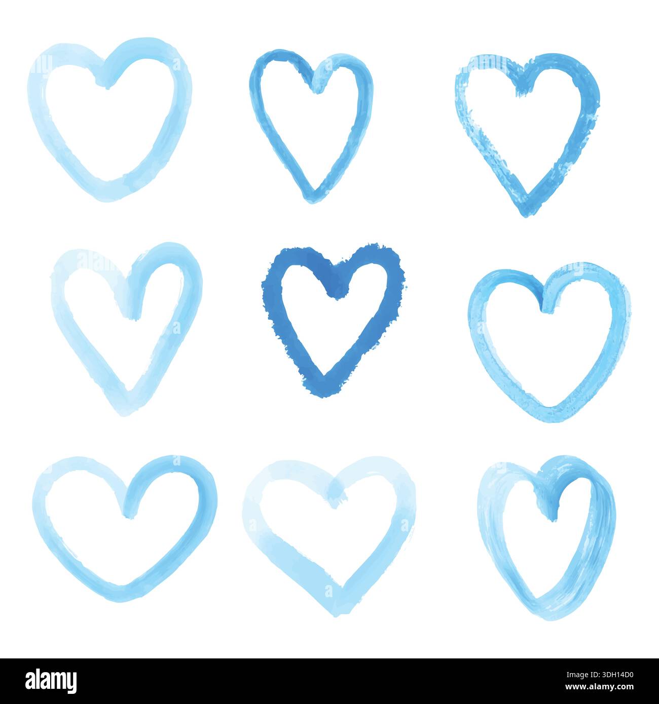 Brush strokes hand drawn Stock Vector Images - Alamy