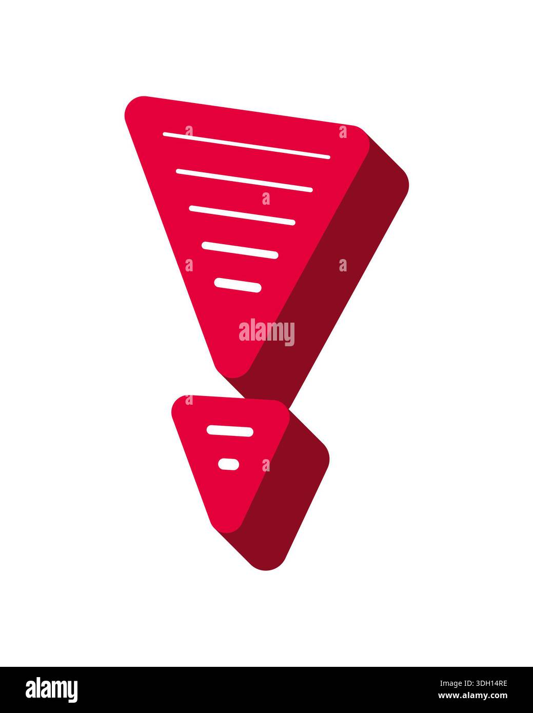 triangle exclamation mark. vector triangle exclamation symbol Stock ...