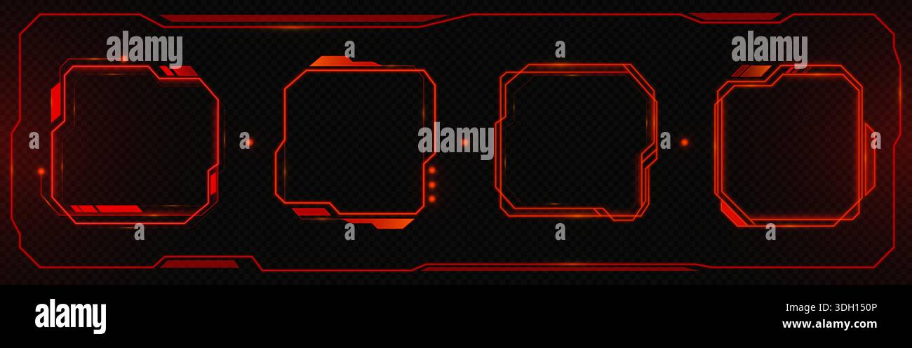 Digital streamer hud interface hi-res stock photography and images - Alamy