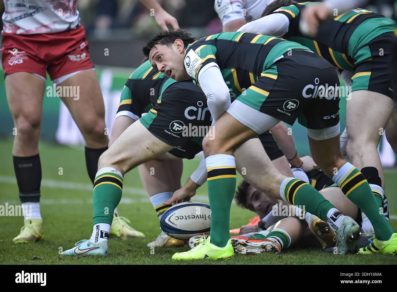 Northampton, UK. 18th Jan, 2026. Alex Mitchell of Northampton in action ...